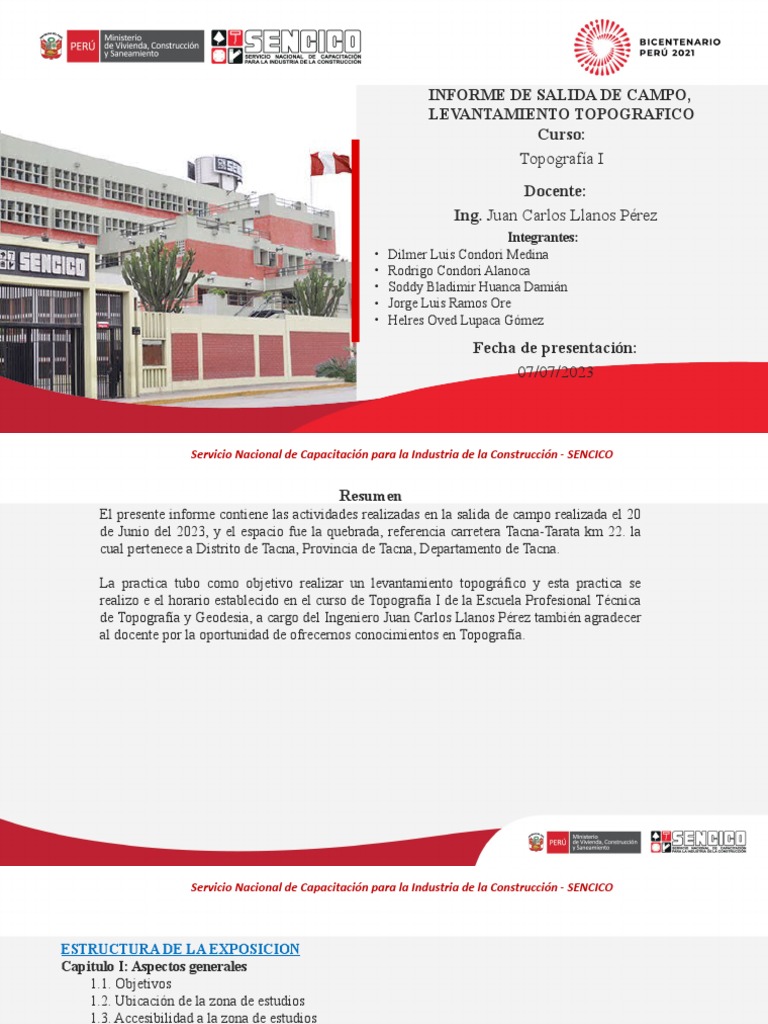 Exposicion Topografia I | PDF | Geodesia | Science