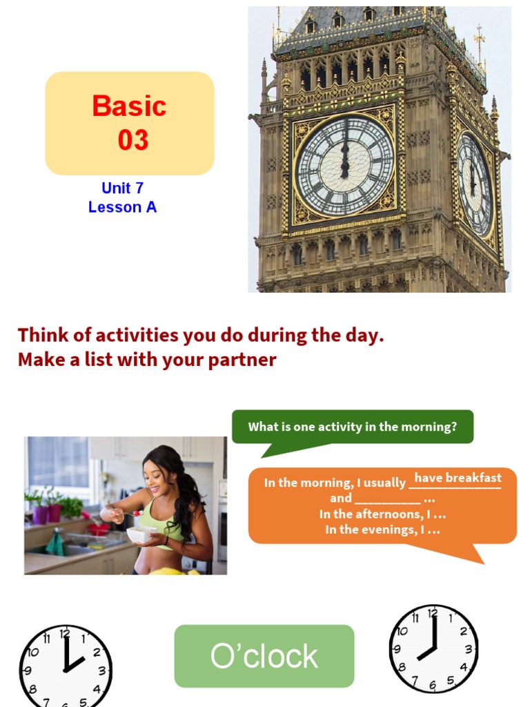 Note Basic 3 Unit 7-2 | PDF