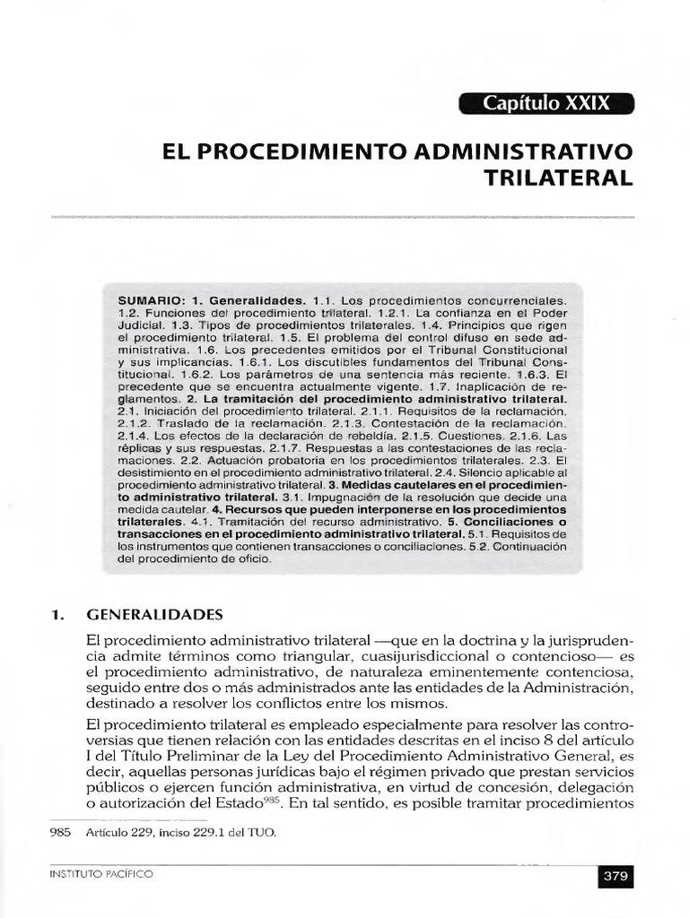 Procedimiento Administrativo Trilateral Procedimiento Administrativo General Christian Guzmán ...