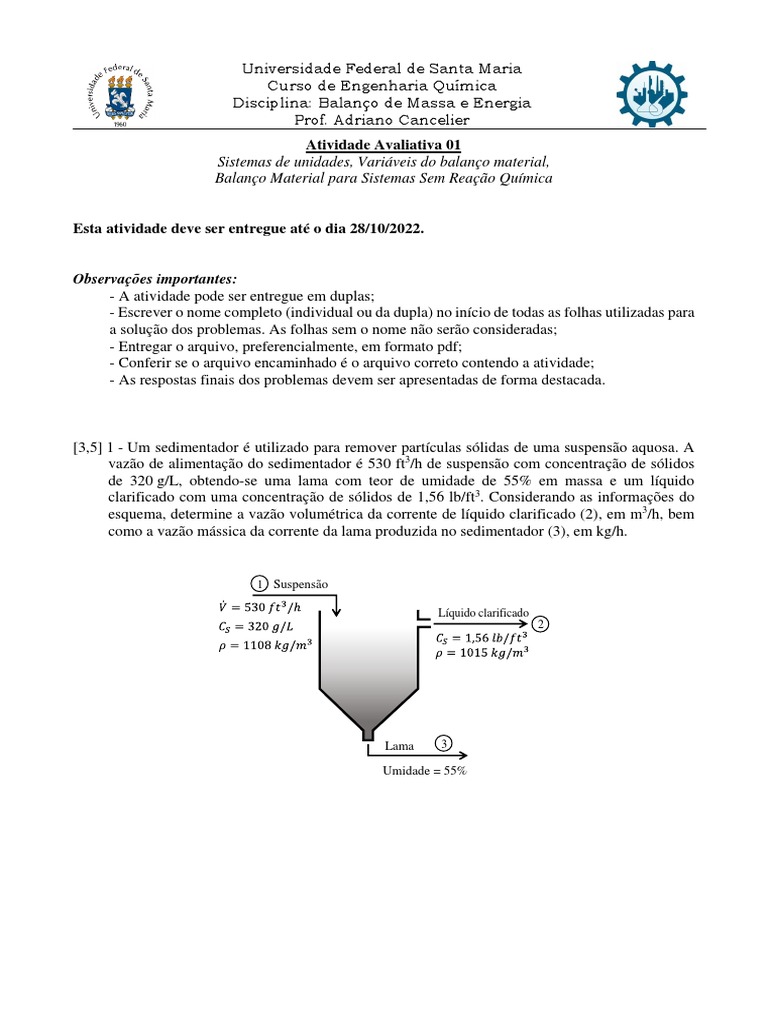 Atividade Avaliativa - BME - 01 | PDF