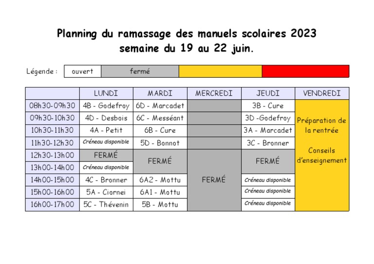 Planning CDI 20230619 - 1 | PDF