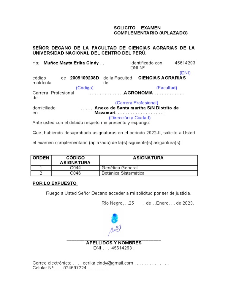 Examen Complementario | PDF