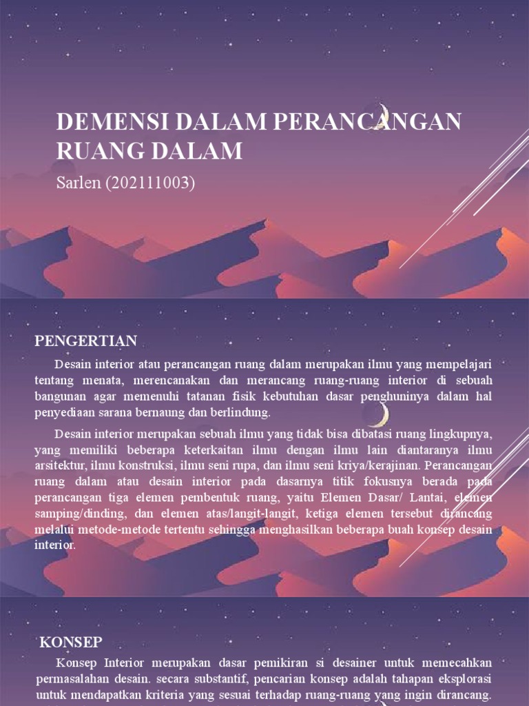 Konsep Desain Interior dan Prinsipnya | PDF