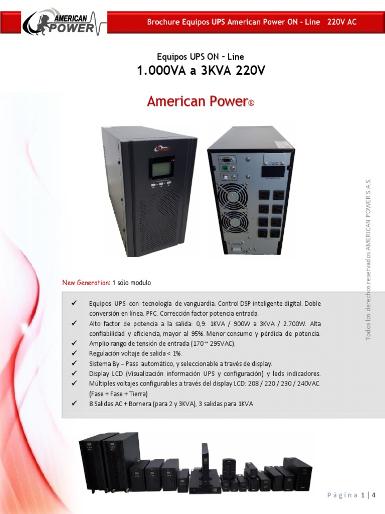 Ups Am Power 1 A 3kva 220V | PDF