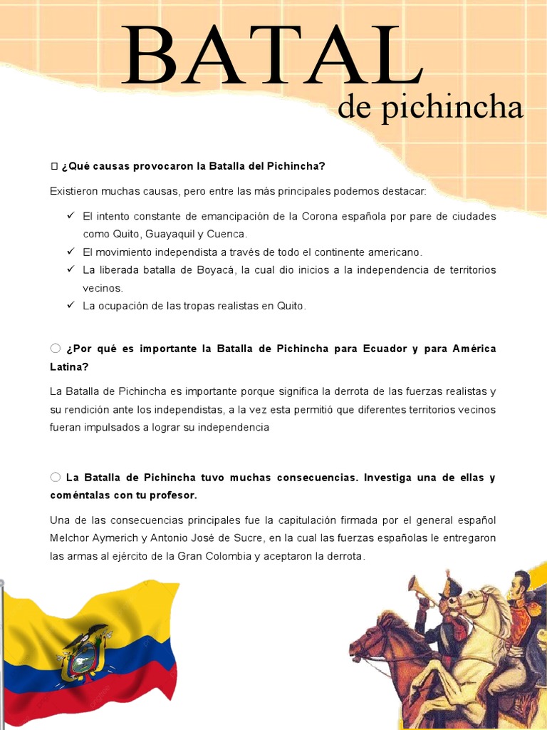 Batalla de Pichincha | PDF