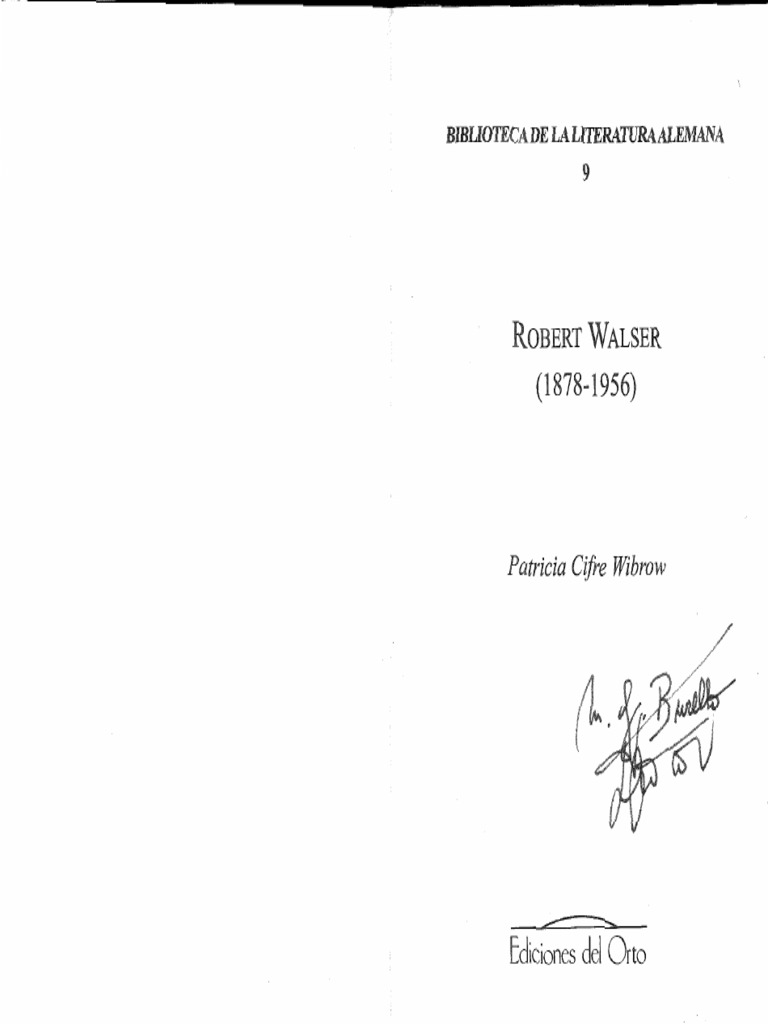 Cifre Vibrow - Robert Walser | PDF