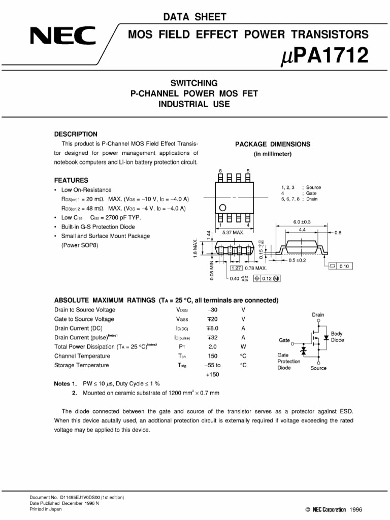 UPA17 Datasheet | PDF