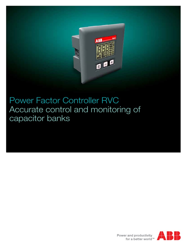 Power Factor Controller RVC Guide | PDF | Capacitor | Manufactured Goods