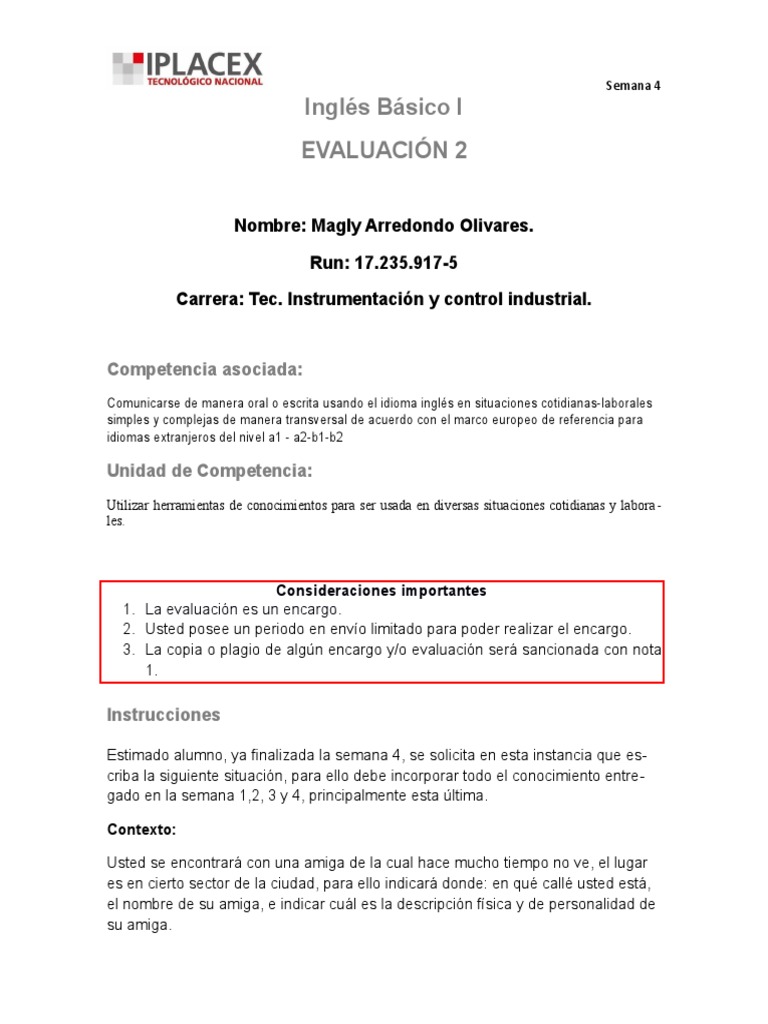 EVA - 2 Ingles Magly | PDF | Léxico | Comunicación humana