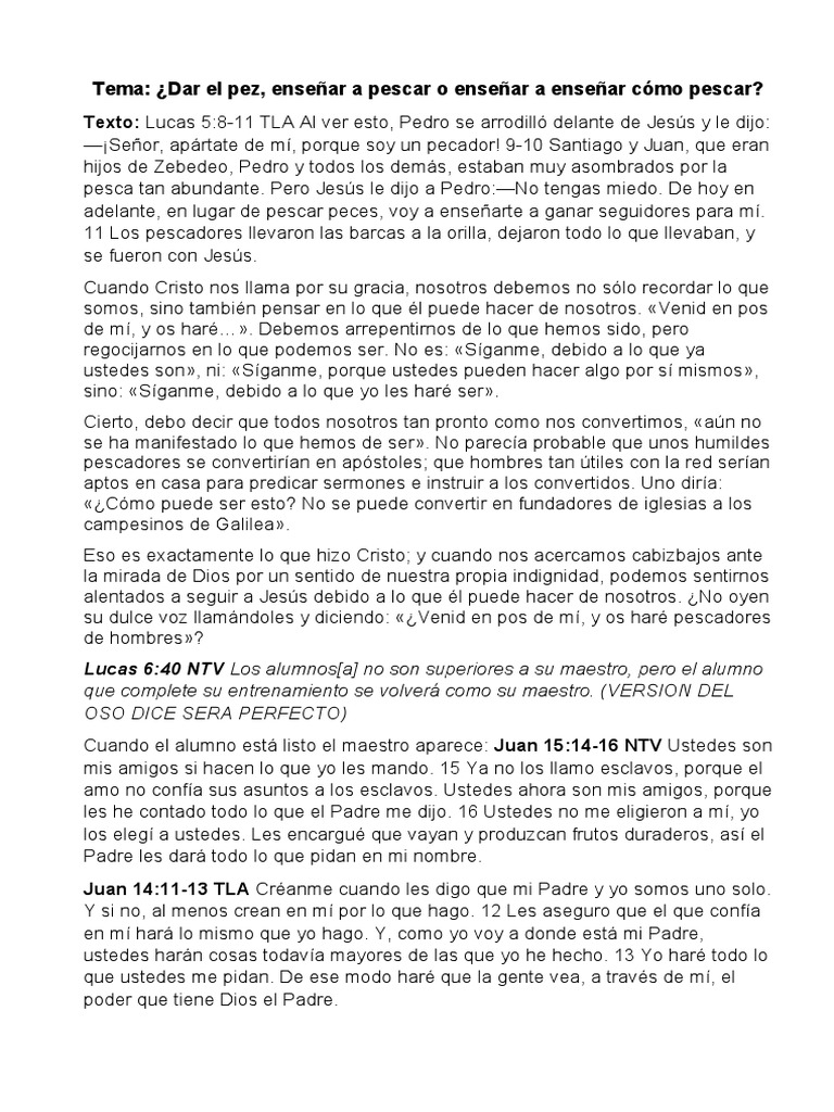 19-02-2023 Enseñar A Enseñar A Pescar | PDF