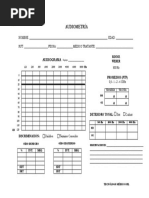 Formato Examen Audiométrico | PDF