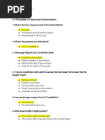 Civics Study Guide for U.S. Naturalization | PDF | Presidents Of The ...