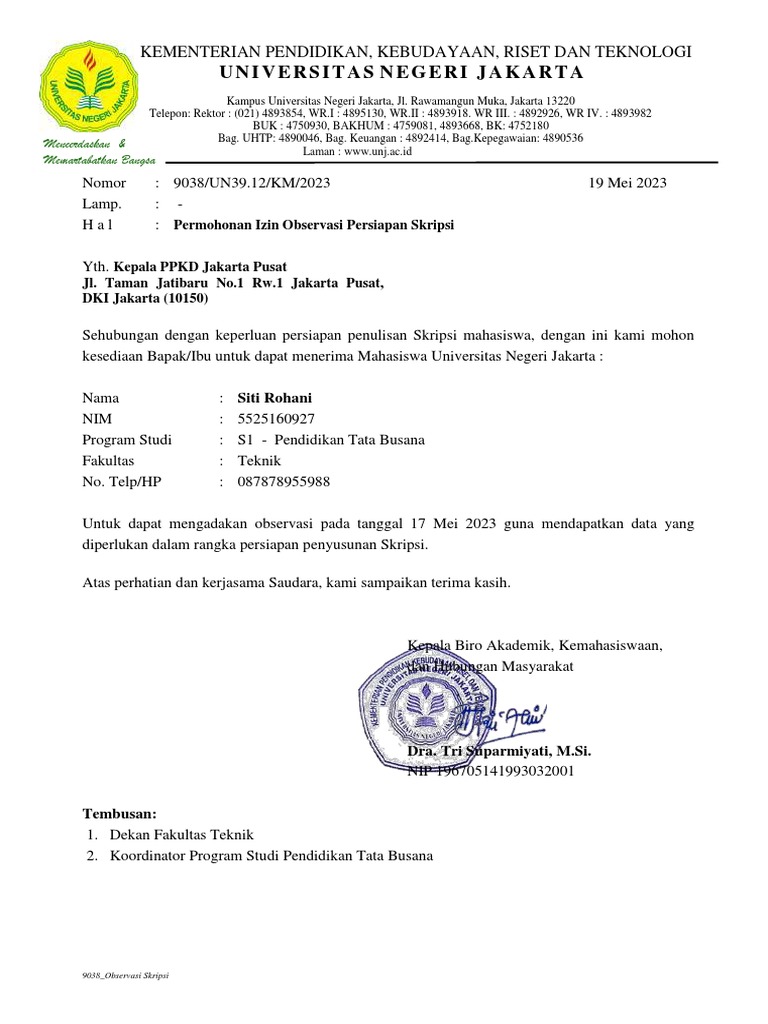 23662-Observasi Skripsi-5525160927 | PDF