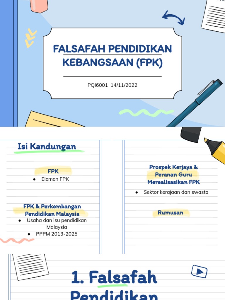 Falsafah Pendidikan Kebangsaan Nota W5 Pdf
