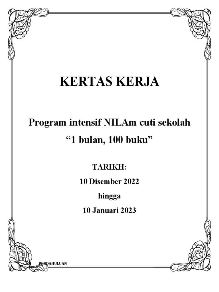 Kertas Kerja NILAM 2022 | PDF