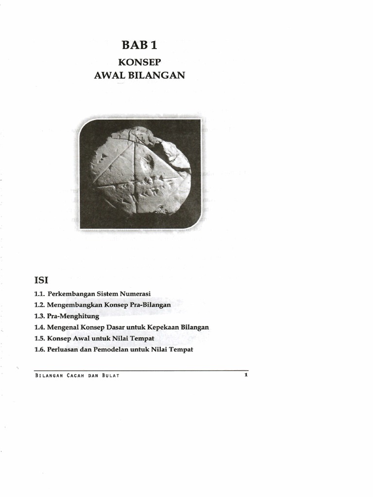 Bab 1 - Konsep Awal Bilangan | PDF