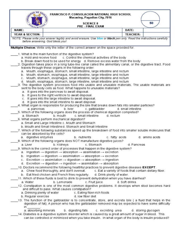Grade 8 Science 4th Quarter Exam | PDF | Meiosis | Genotype