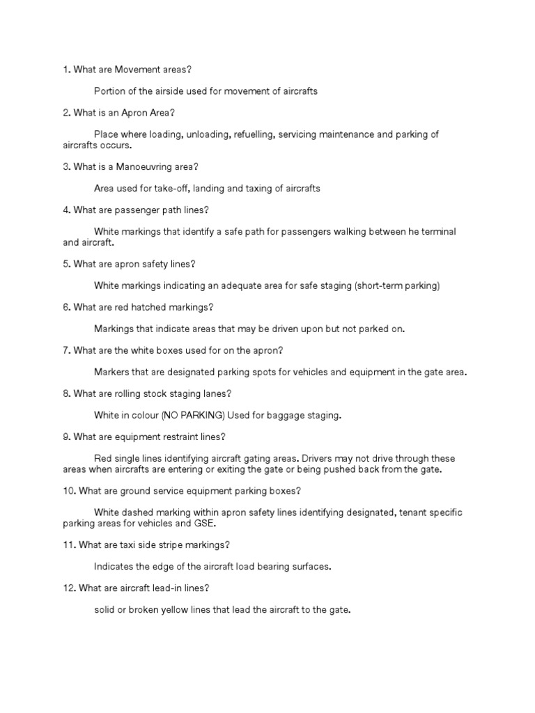 Aviation - Cheat - Sheet | PDF