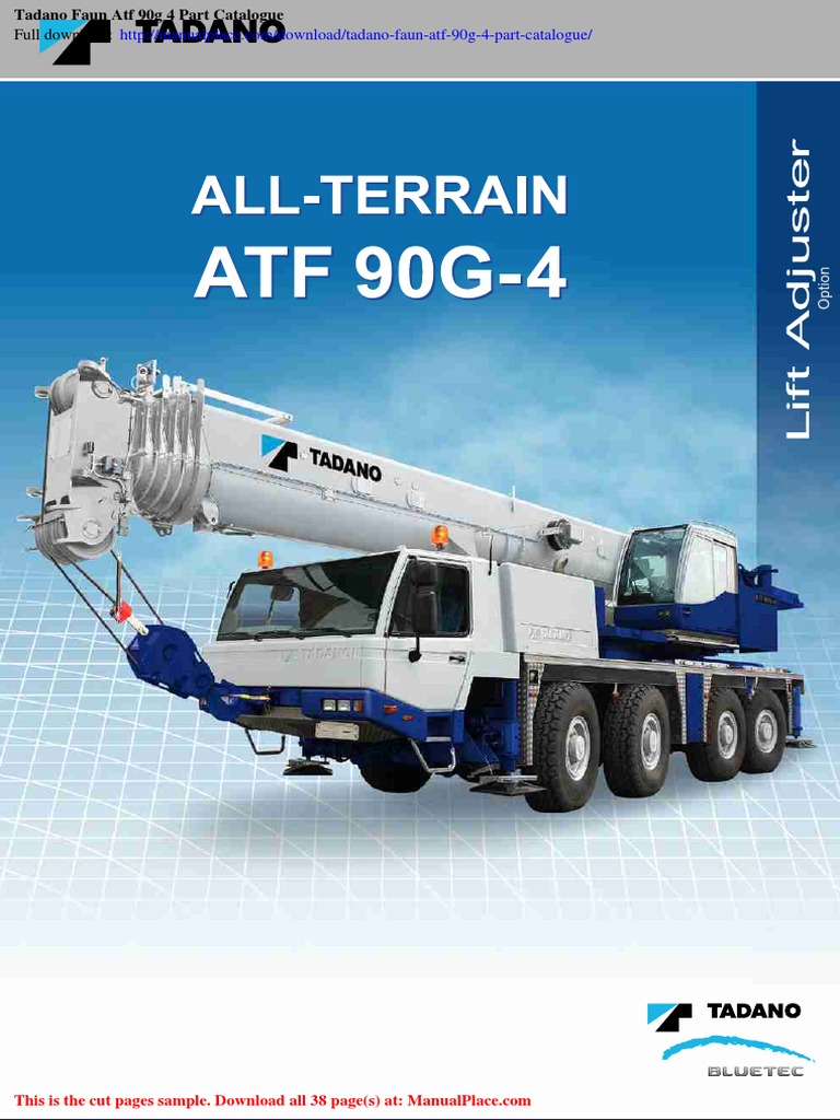 Tadano Faun Atf 90g 4 Part Catalogue | PDF