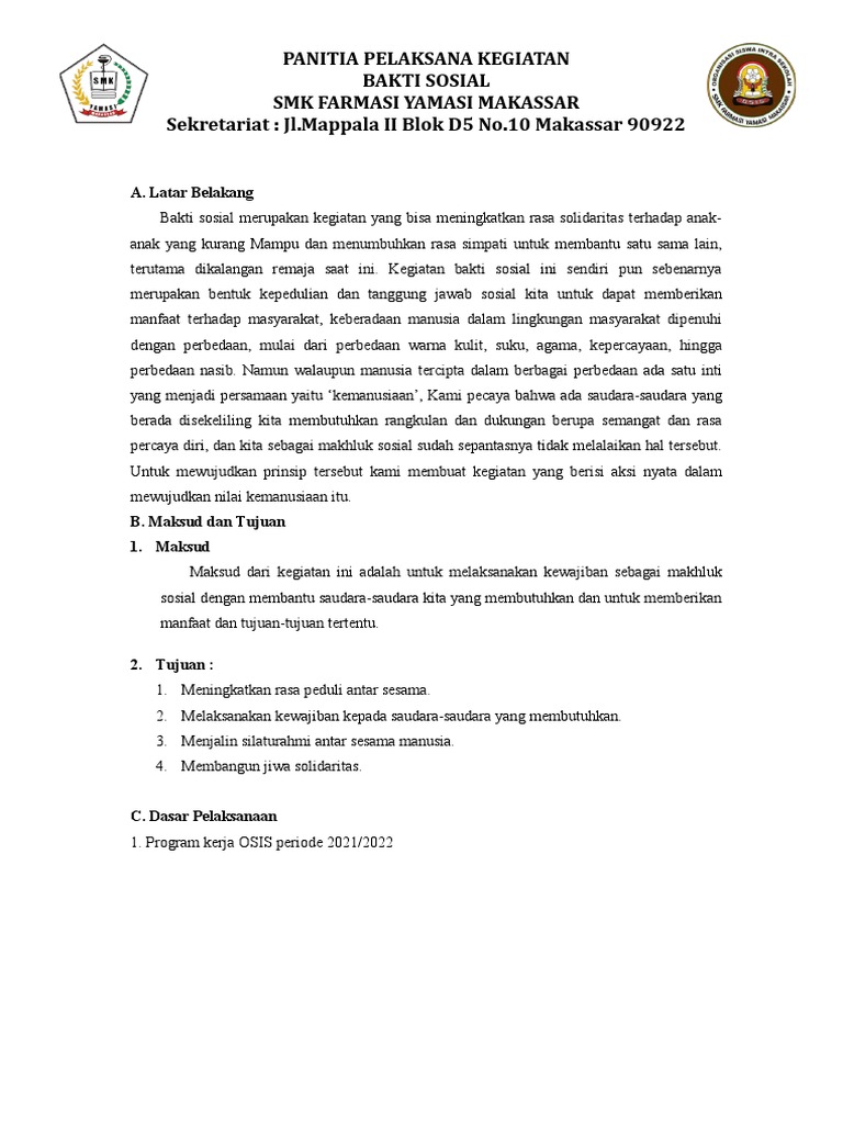 Contoh Proposal LDK 2021-2022.doc 2 | PDF