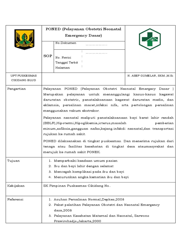Sop Poned 2020 | PDF