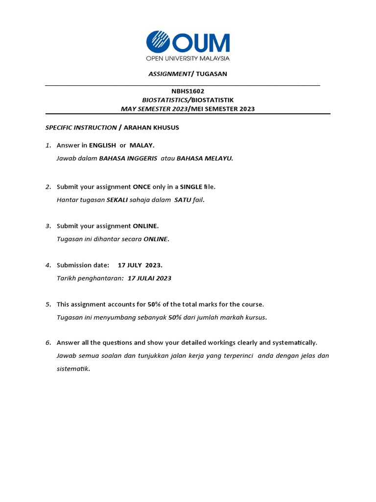 Mei 2023 Oum Assignment | PDF