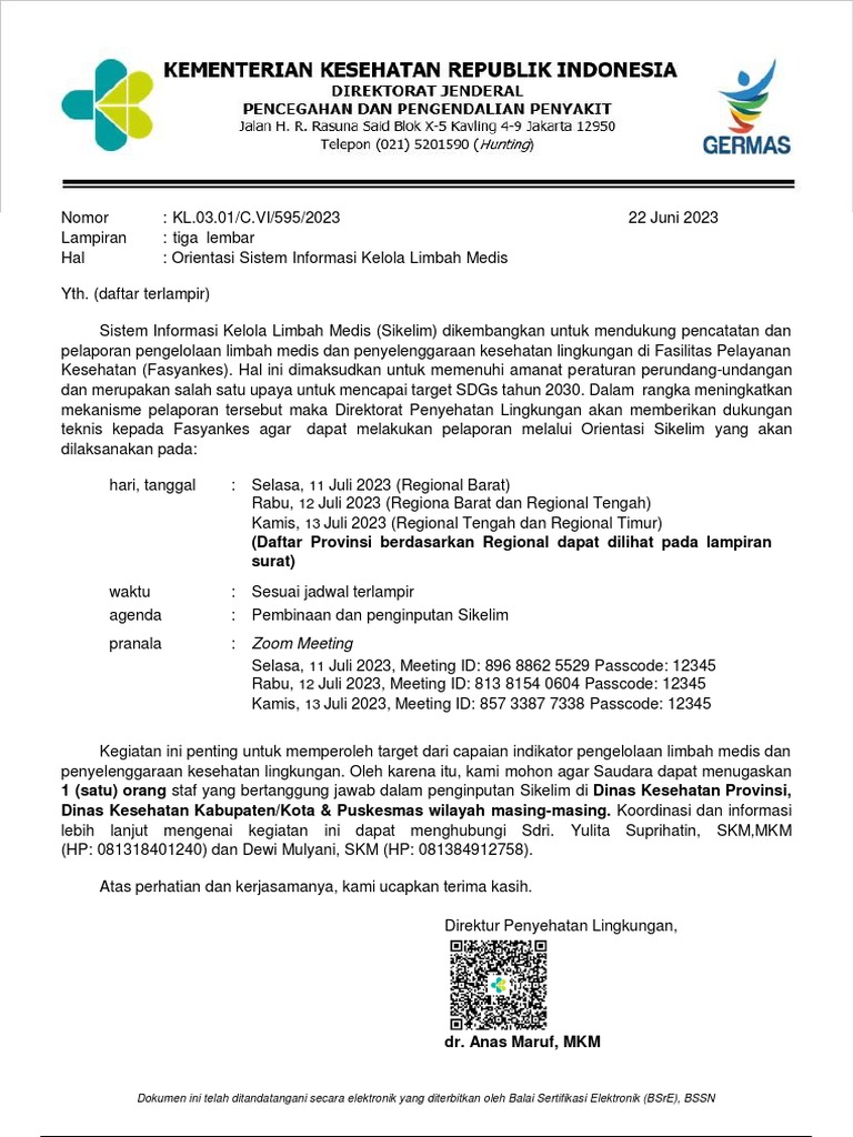 Orientasi Sikelim: Kelola Limbah Medis | PDF