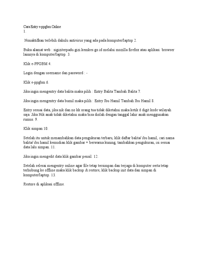 Tata Cara E Ppgbm Pdf