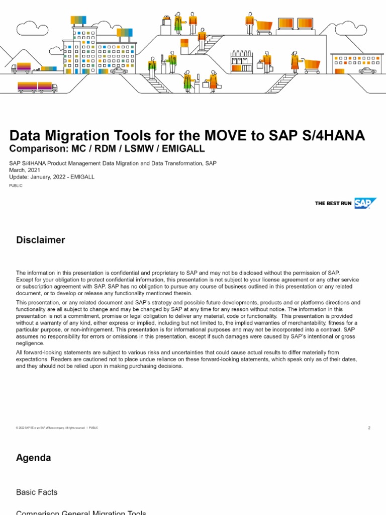Data Migration Tools For The MOVE To SAP S - 4HANA - Comparison - MC - RDM - LSMW | PDF