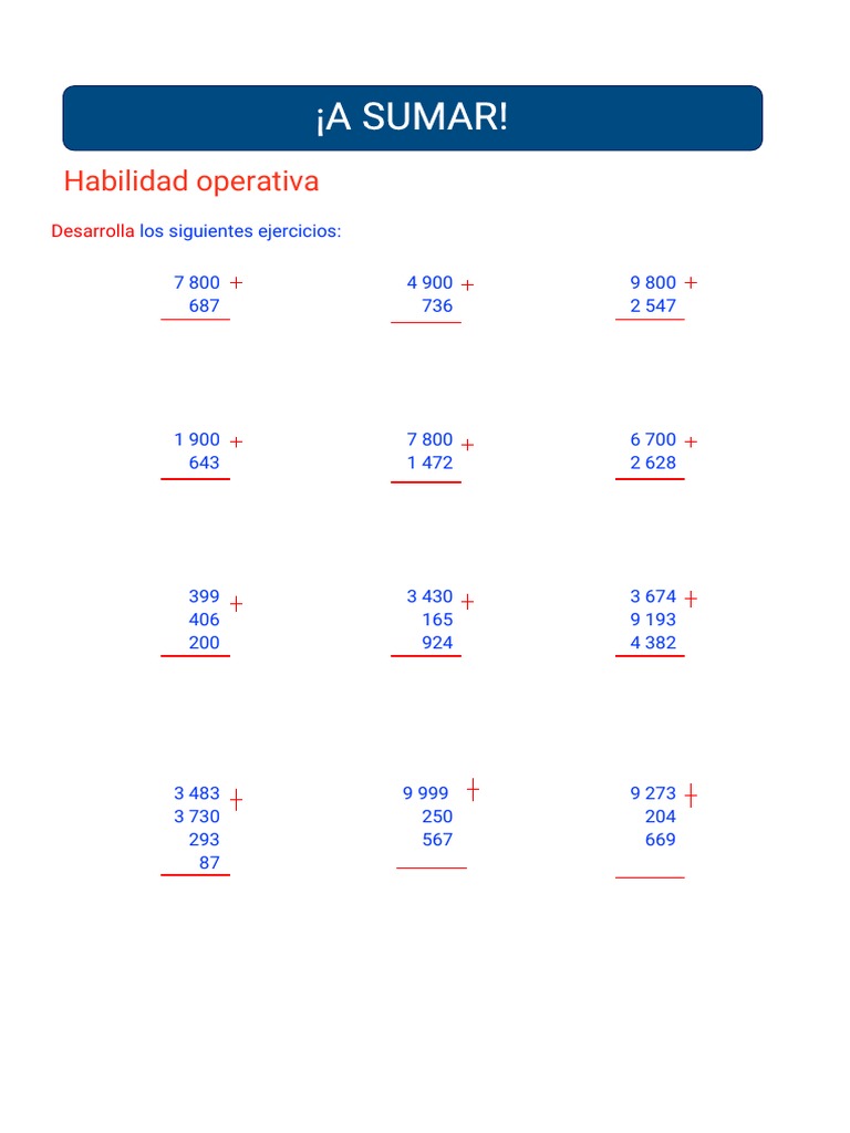 Suma y Sus Propiedades | PDF