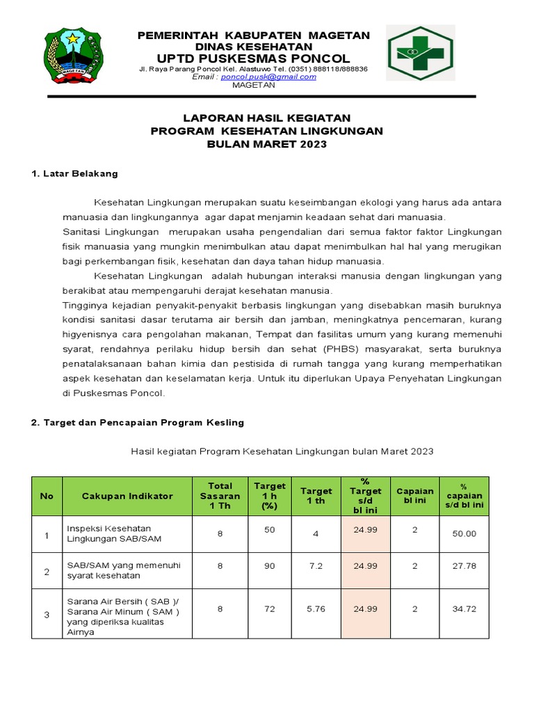 LHK KESLING Maret 2023 | PDF