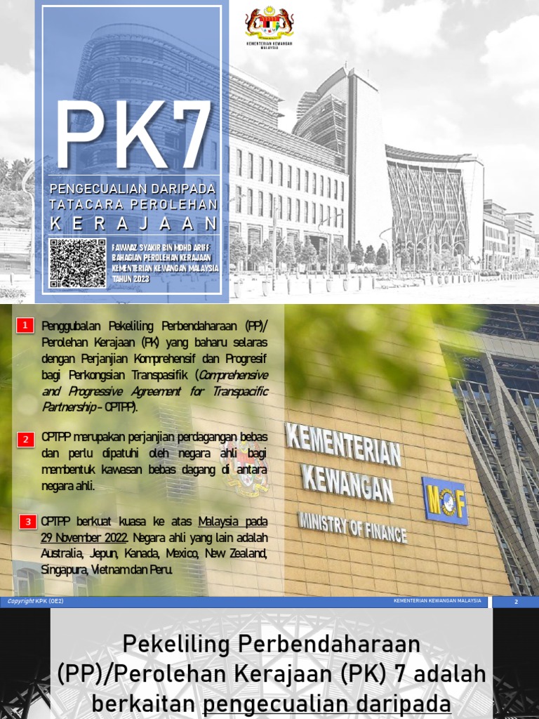 PK 7 Pengecualian Tatacara Perolehan Kerajaan | PDF