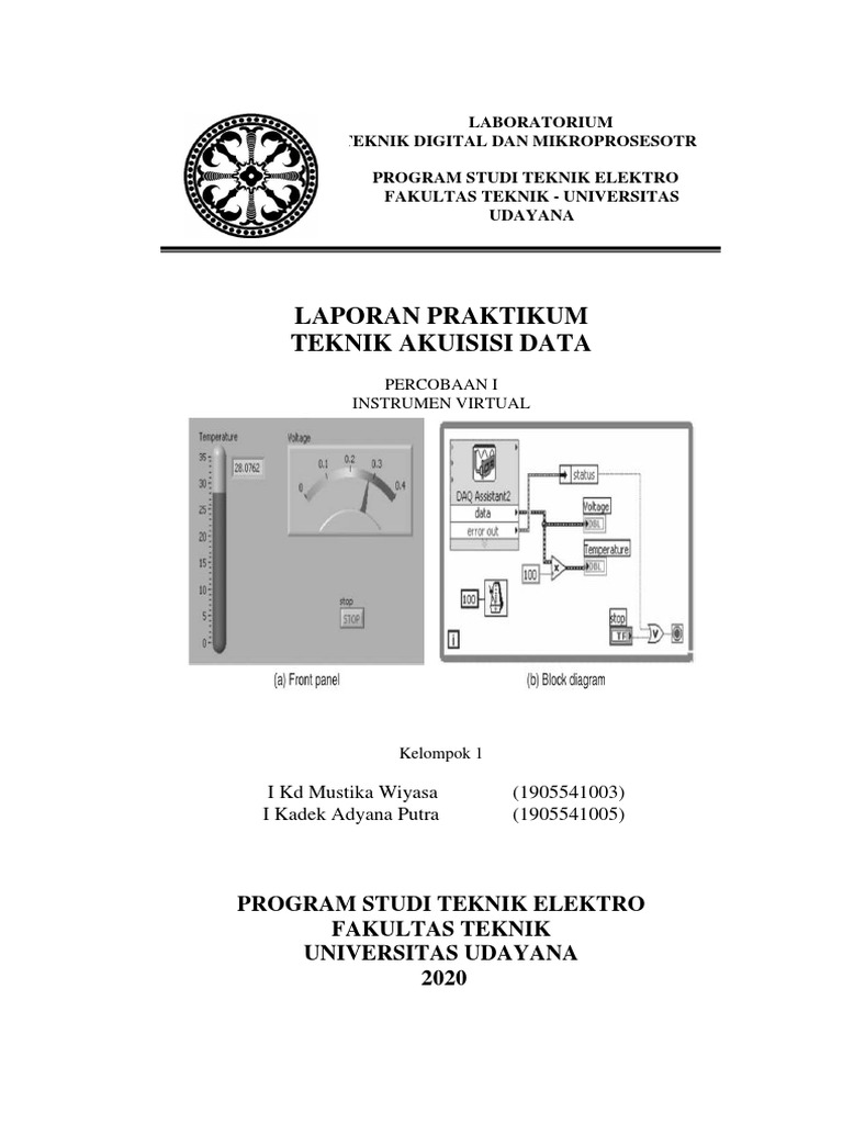 Laporan Praktikum - Teknik Akuisisi Data - Kelompok3 - 051 - 073 | PDF