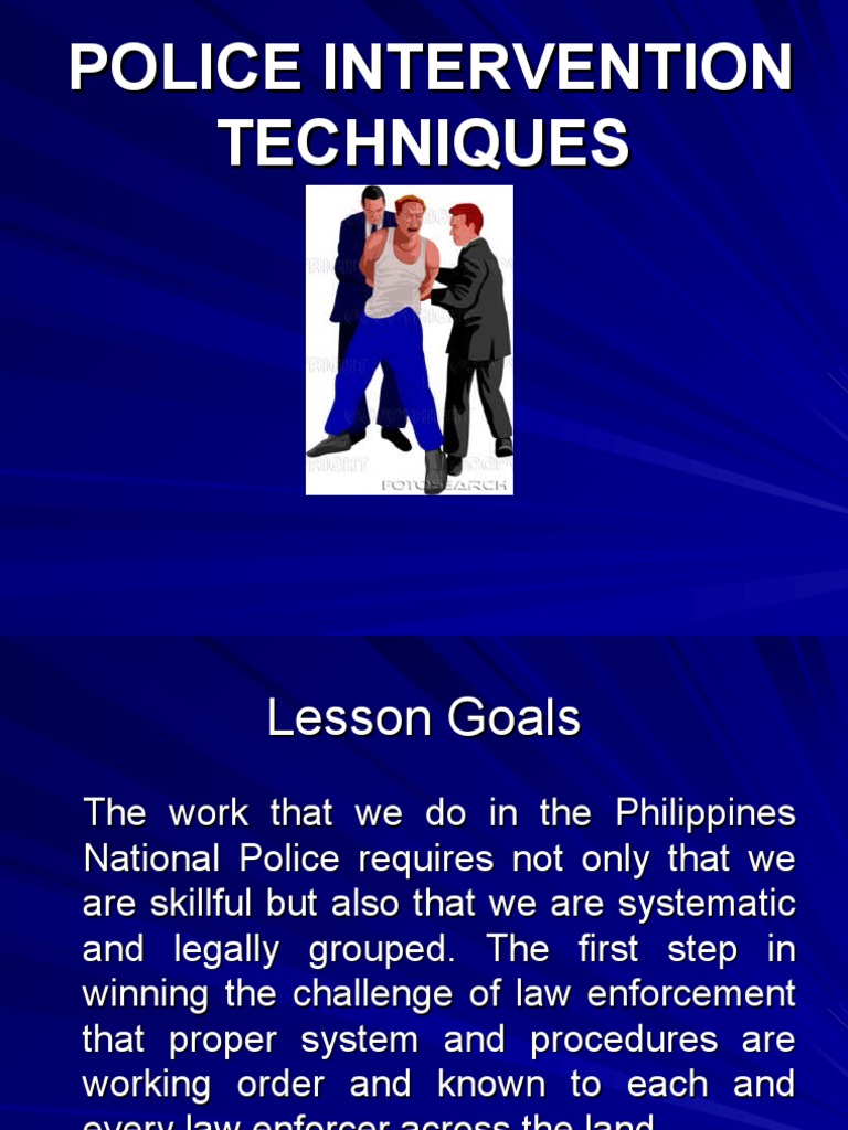 Arrest Techniques For Tanod Training | PDF | Handcuffs | Arrest