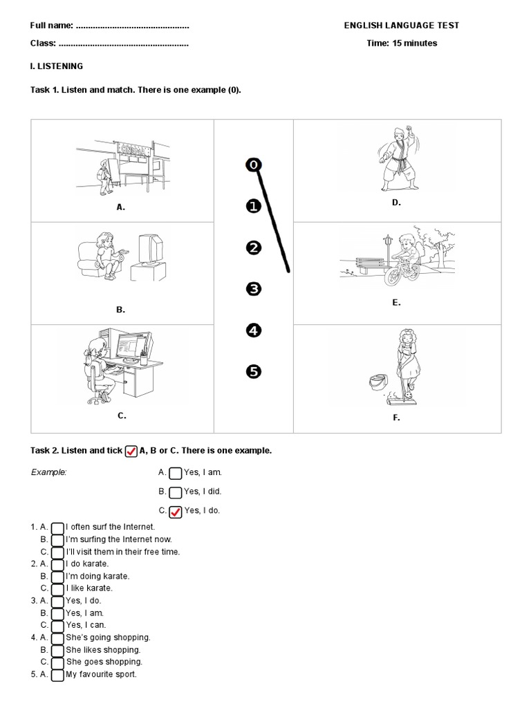 English Listening Test | PDF