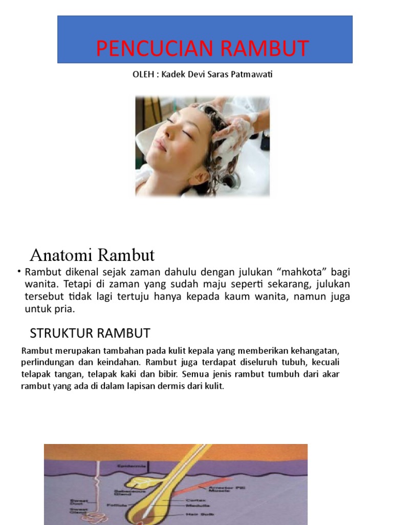 Pencucian Rambut | PDF | Kesehatan Holistik