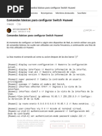 Comandos Huawei | PDF