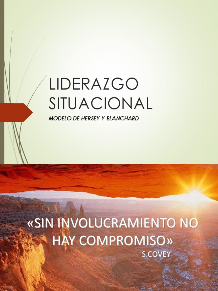 Liderazgo Situacional - Blanchard | PDF | Liderazgo | Conceptos ...