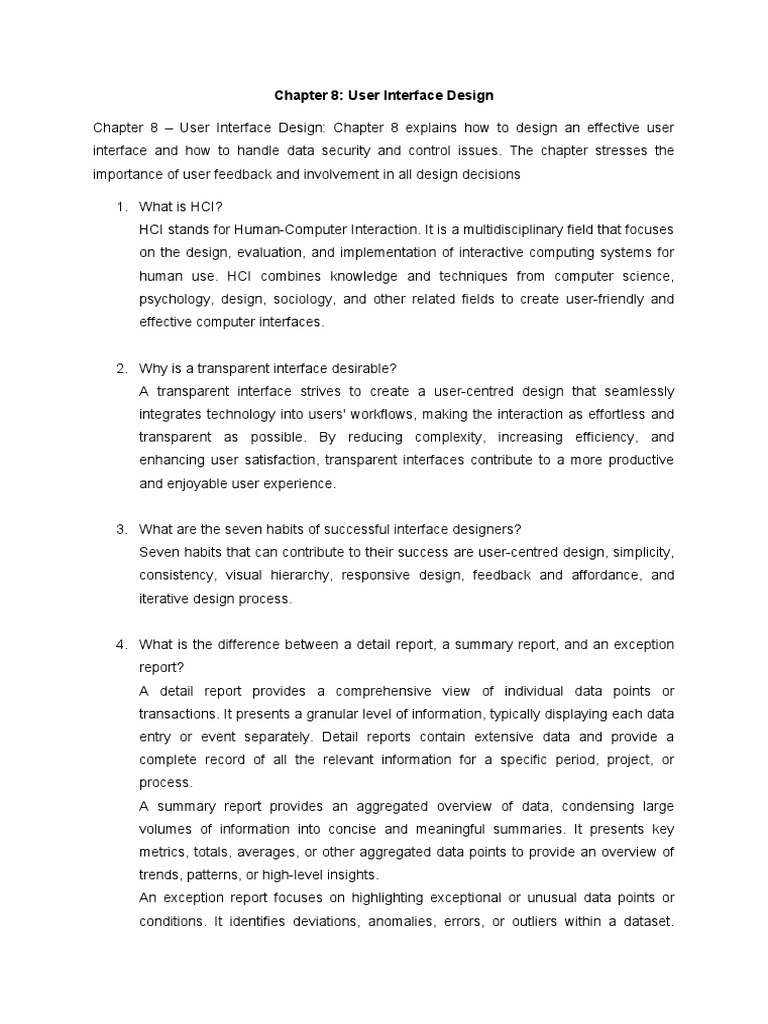 Effective User Interface Design Guide | PDF