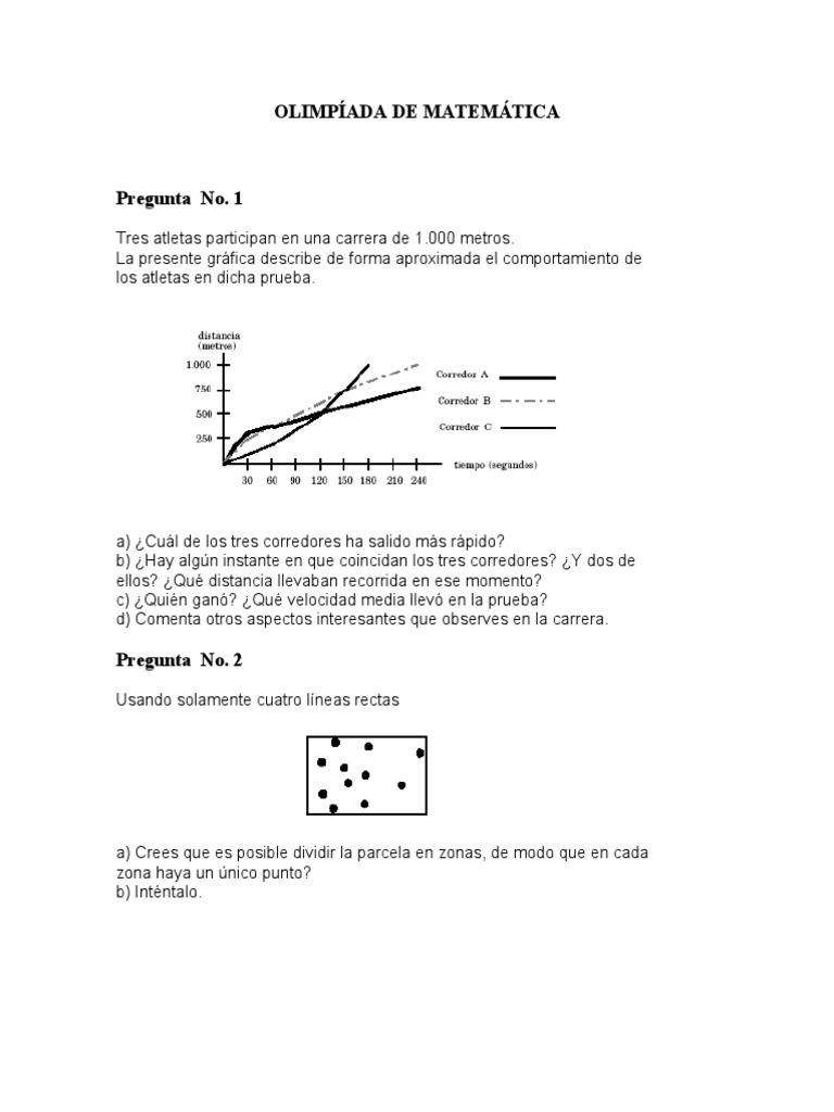 Ejercicios de Olimpiadas de Las Matemáticas | PDF