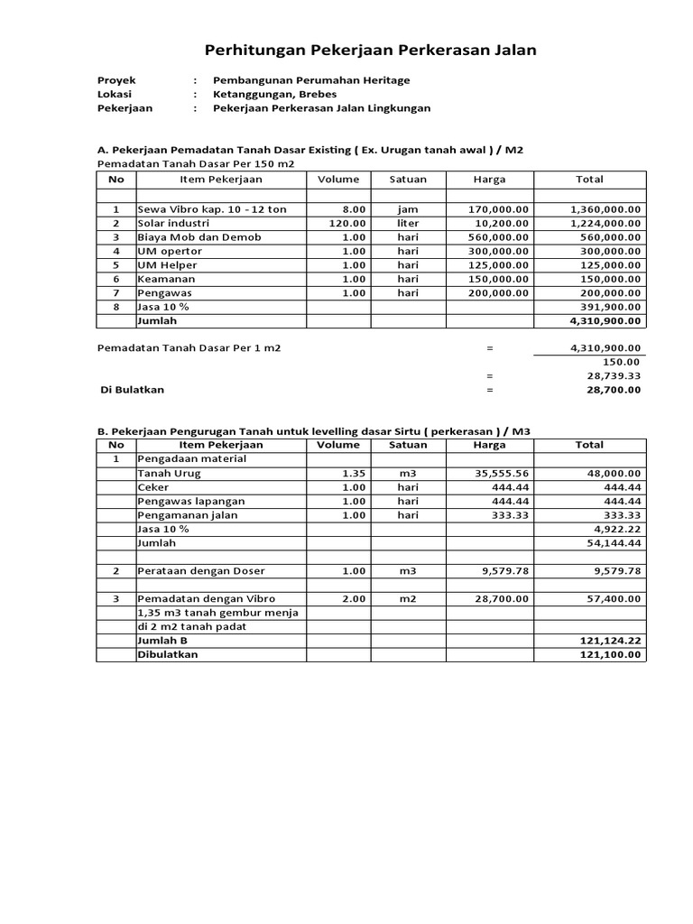 Penawaran Pengurugan Dan Pondasi Pas. Batu | PDF | Teknologi & Rekayasa