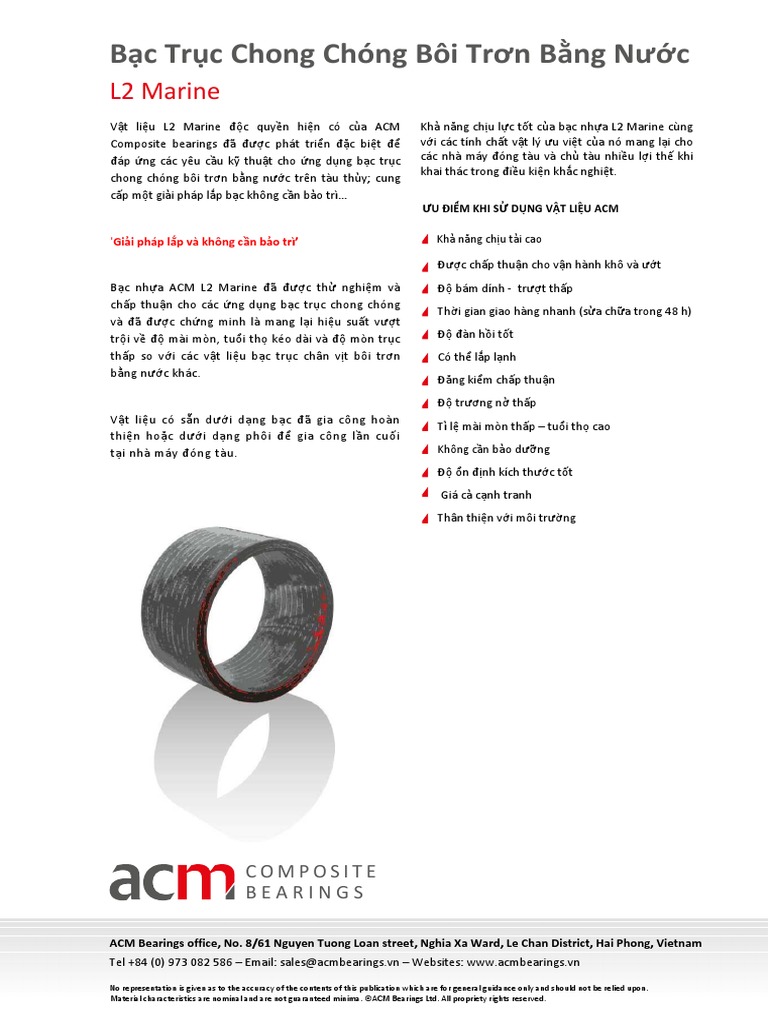 ACM L2 Marine WL Propeller Shaft Fact Sheet | PDF
