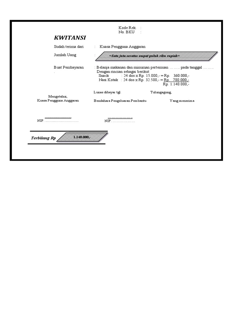 Kwitansi Makmin SPJ Deal | PDF