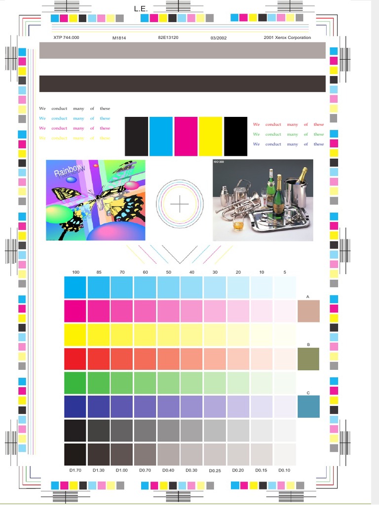 Xerox Color Test Print Pattern | PDF