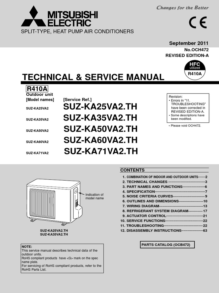 Suz-Ka25-71va2 Service Manual (Och472a) | PDF | Pipe (Fluid Conveyance) | Physical Sciences