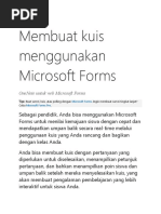 Pengaturan Formulir di Microsoft Forms | PDF | Karier & Perkembangan