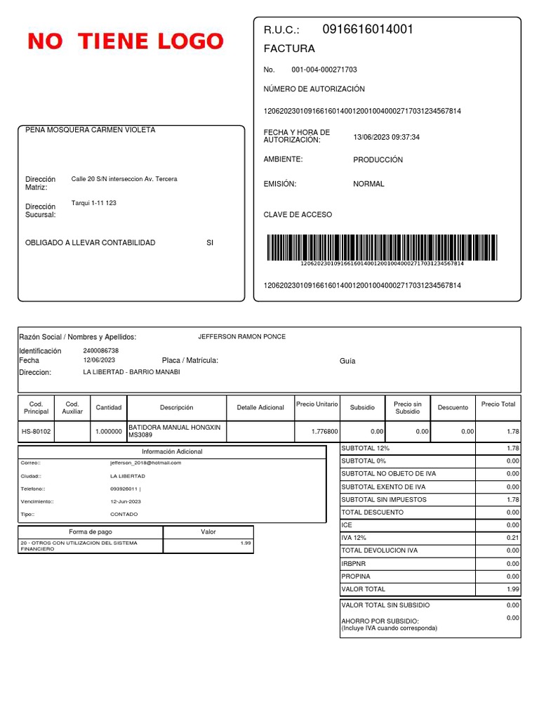 Factura | PDF | Factura | Contabilidad