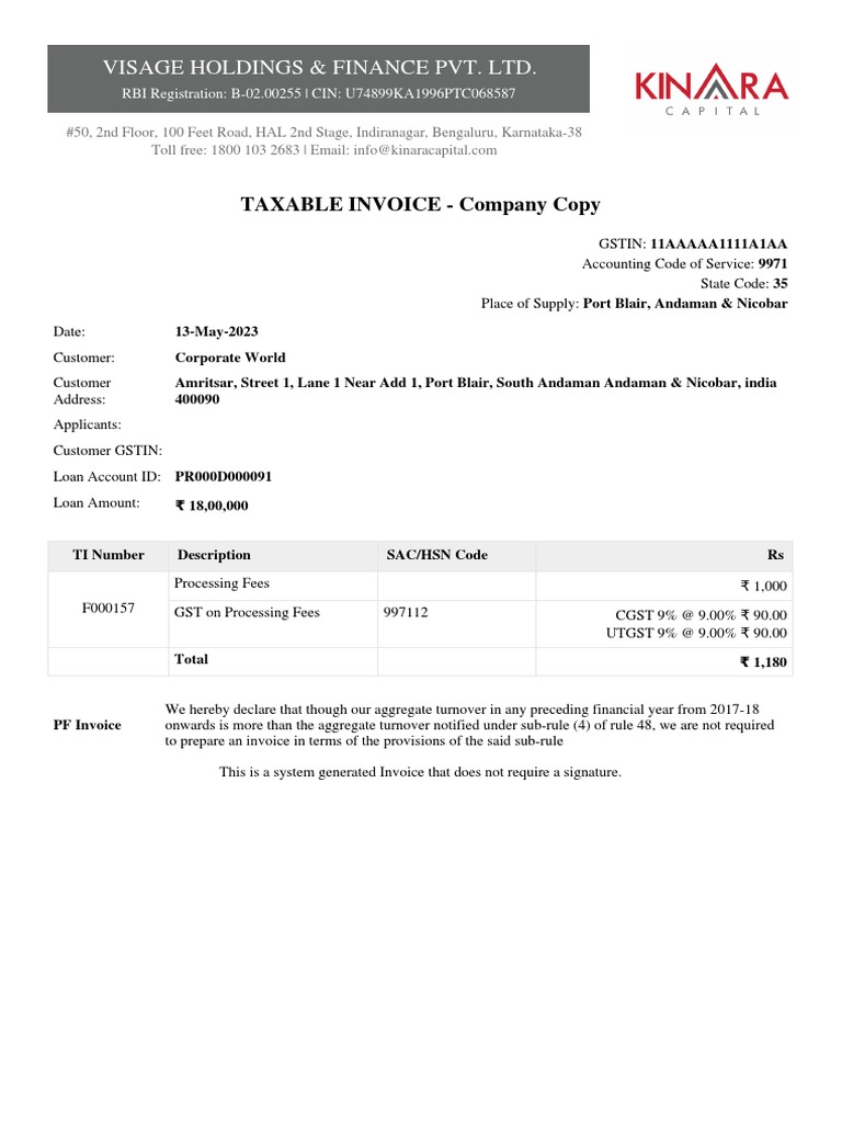 Tax Invoice | Download Free PDF | Invoice | Taxes