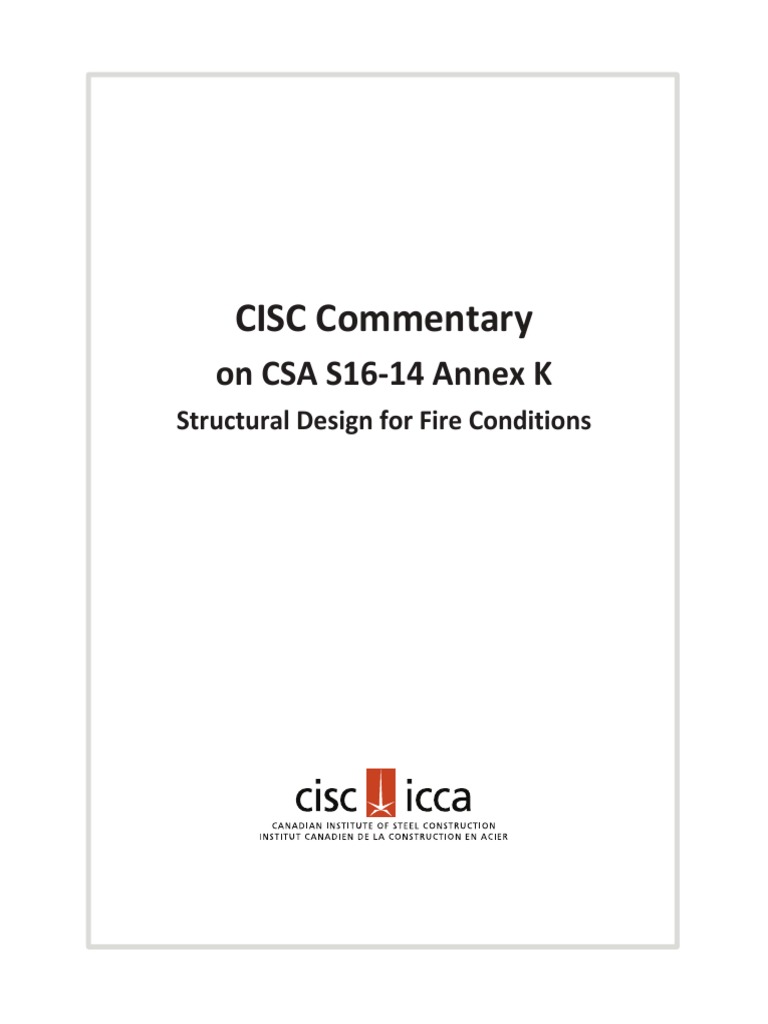 CISC-ICCA - Commentary S16.14 Annex K | PDF | Buckling | Strength Of ...