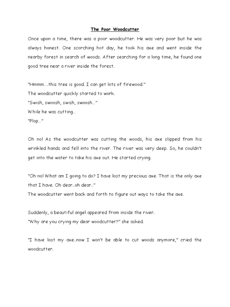 The Poor Woodcutter | PDF | Home & Garden
